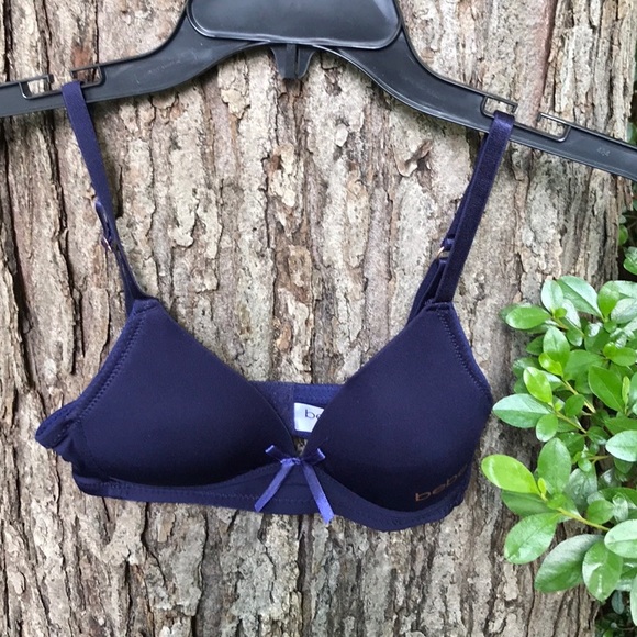 bebe | Accessories | Nwt Bebe Girls Navy Blue Lightly Padded Bra 3a ...